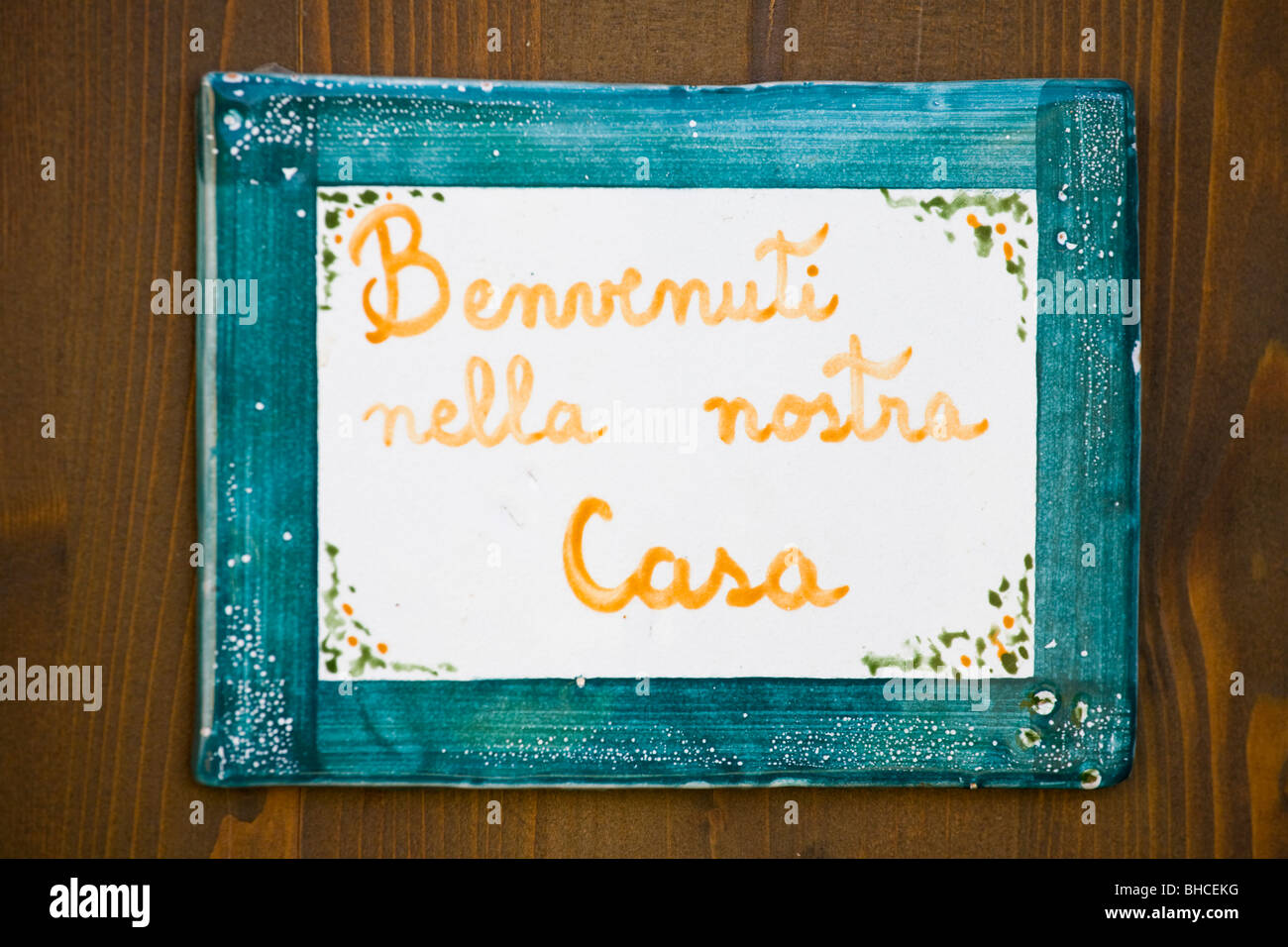 Welcome Plaque Sign High Resolution Stock Photography and Images - Alamy