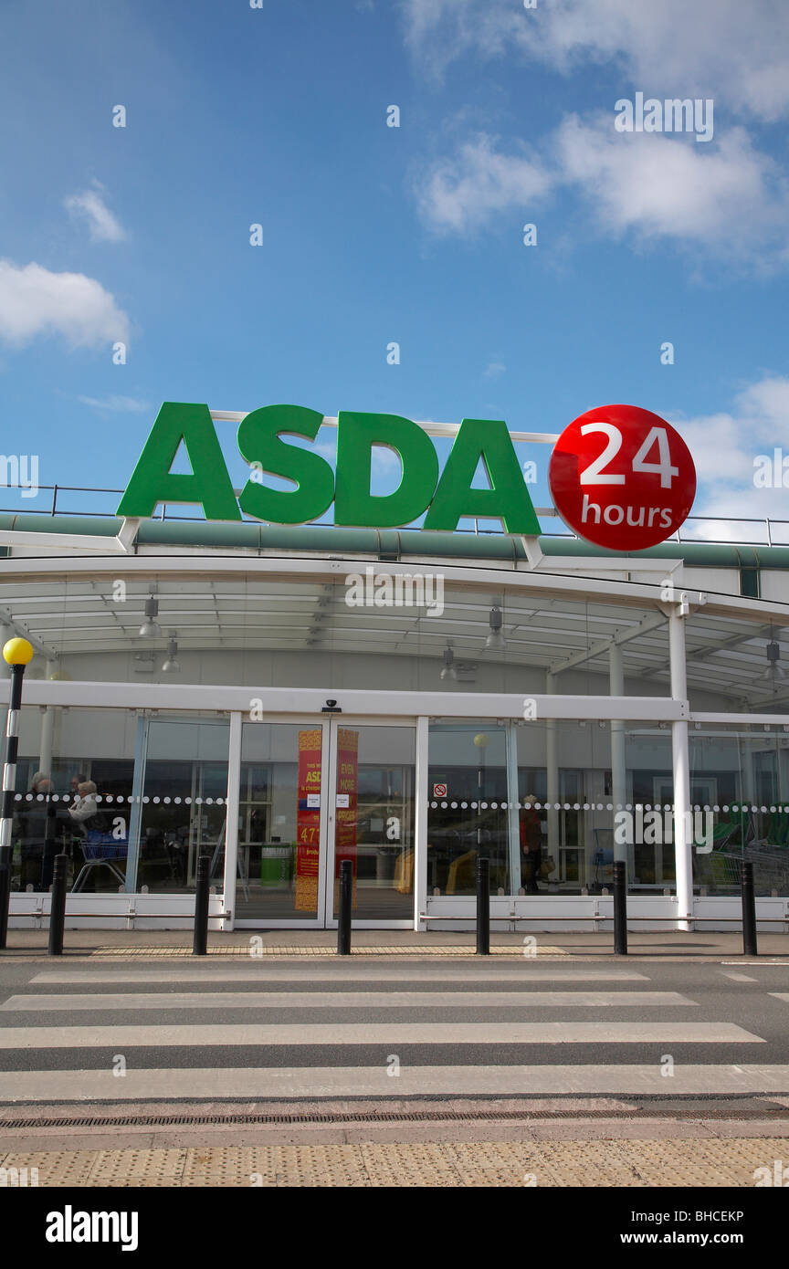 Asda 24 hours store in Newcastle-under-Lyme UK Stock Photo - Alamy
