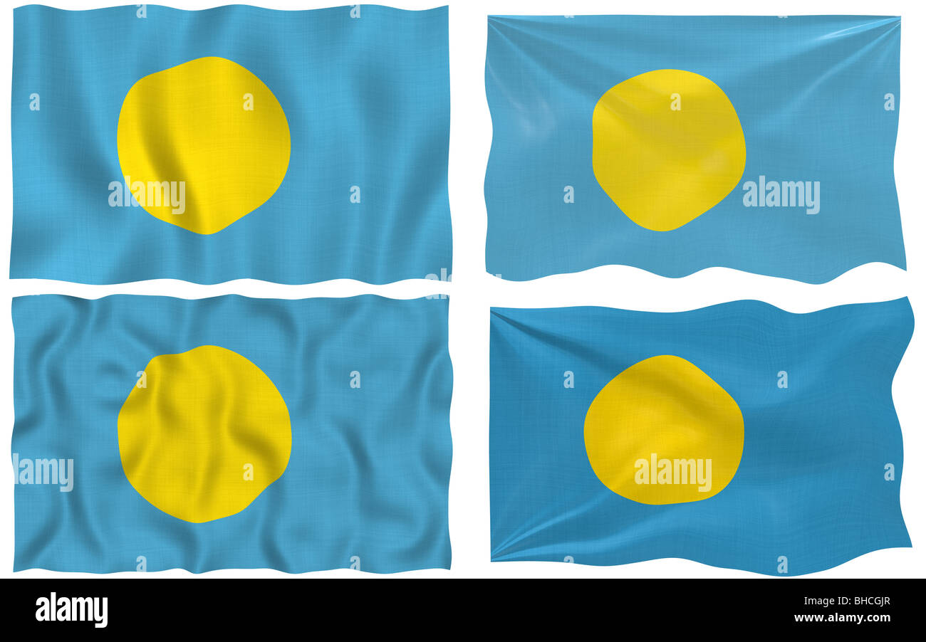 Great Image of the Flag of Palua Stock Photo - Alamy