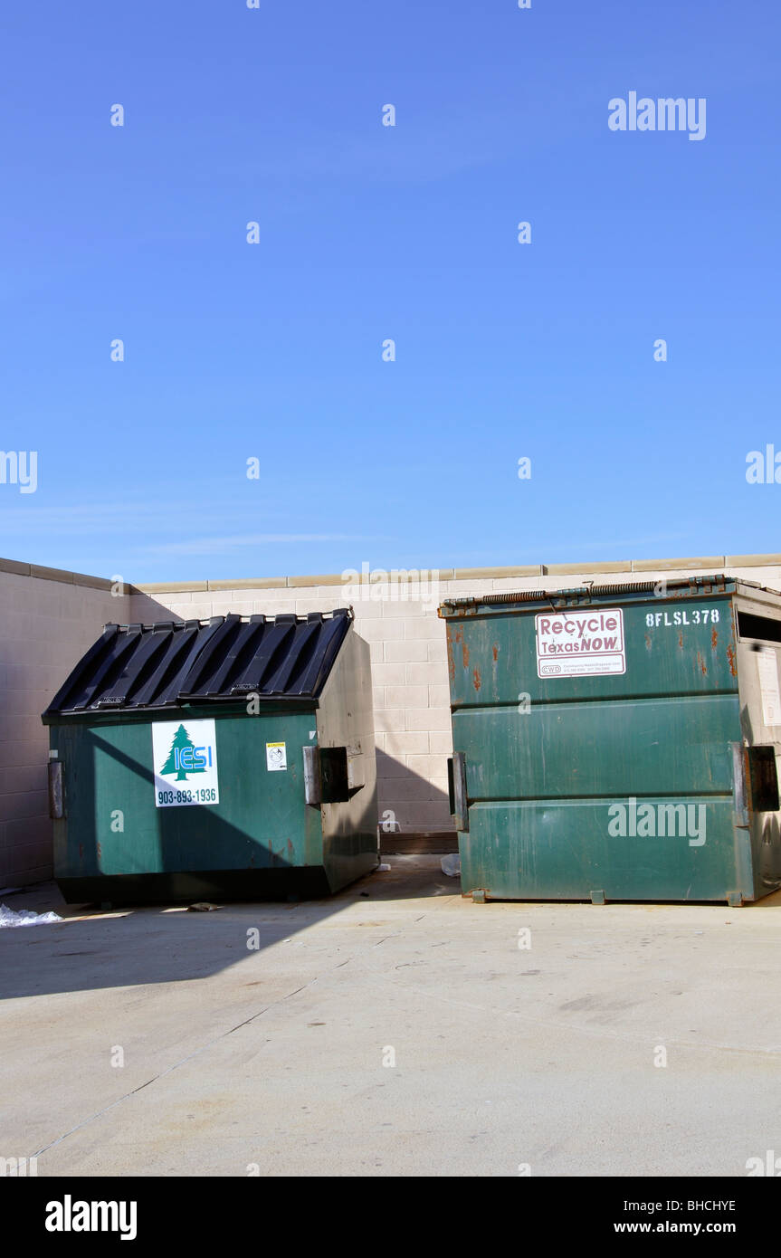 Garbage bin bins usa recycling trash united states green waste hi-res ...