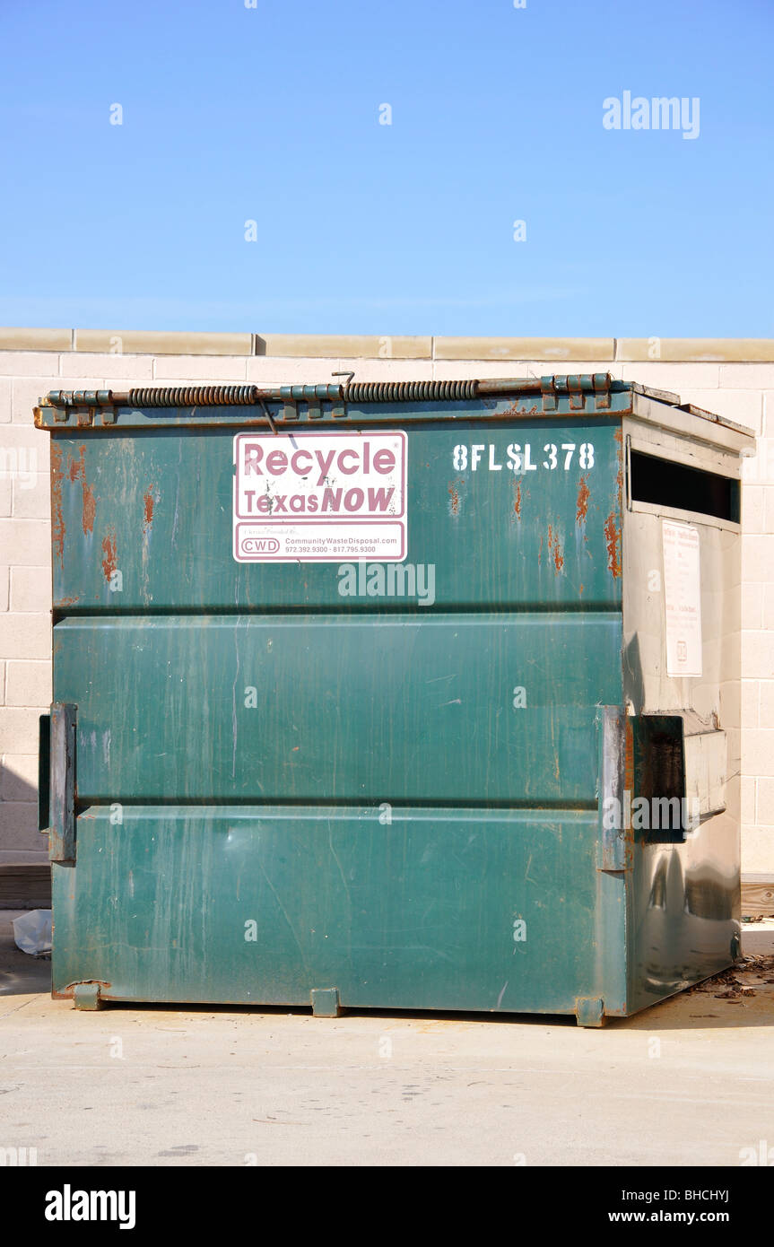 Garbage bin bins usa recycling trash united states green waste hi-res ...