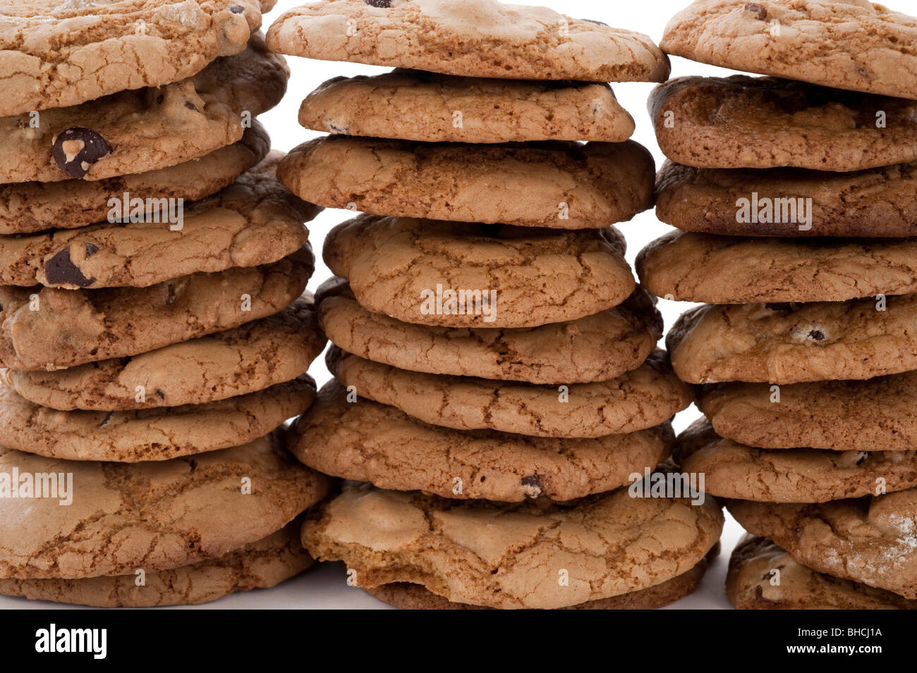 Cookies arranged in a row, stacked as in a wall Stock Photo - Alamy