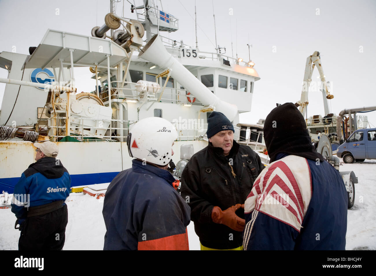 Stefan Einarsson is a fisherman on fishing boat Lundey. Vopnafjordur ...