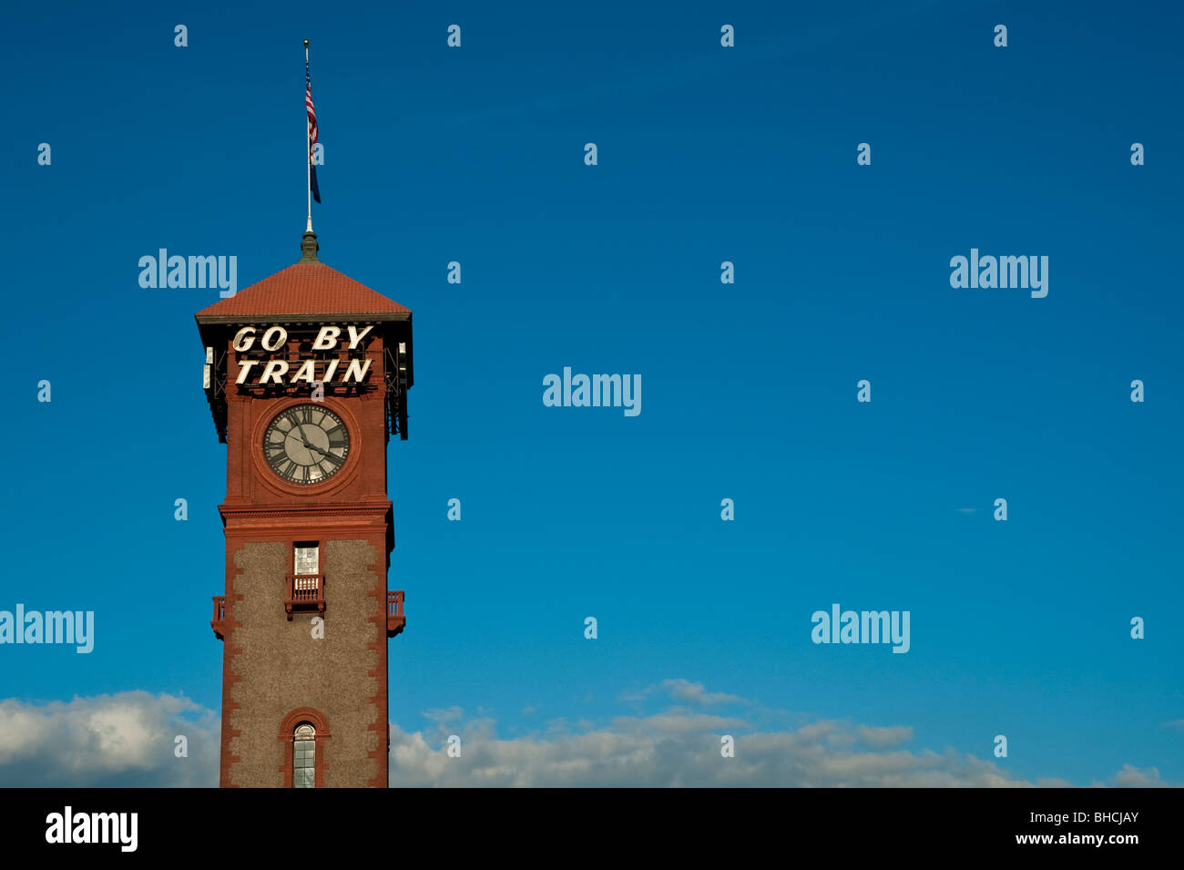 Tower, Union Station, train station, Portland Oregon Stock Photo - Alamy