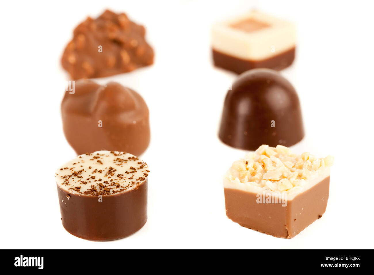 Studio close up of candy isolated on white background Stock Photo - Alamy