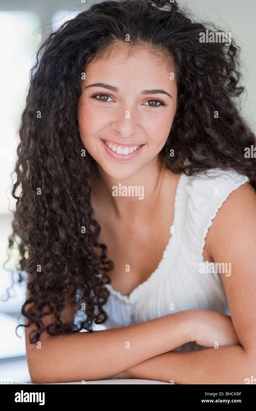 Israeli teenager smiling Stock Photo - Alamy