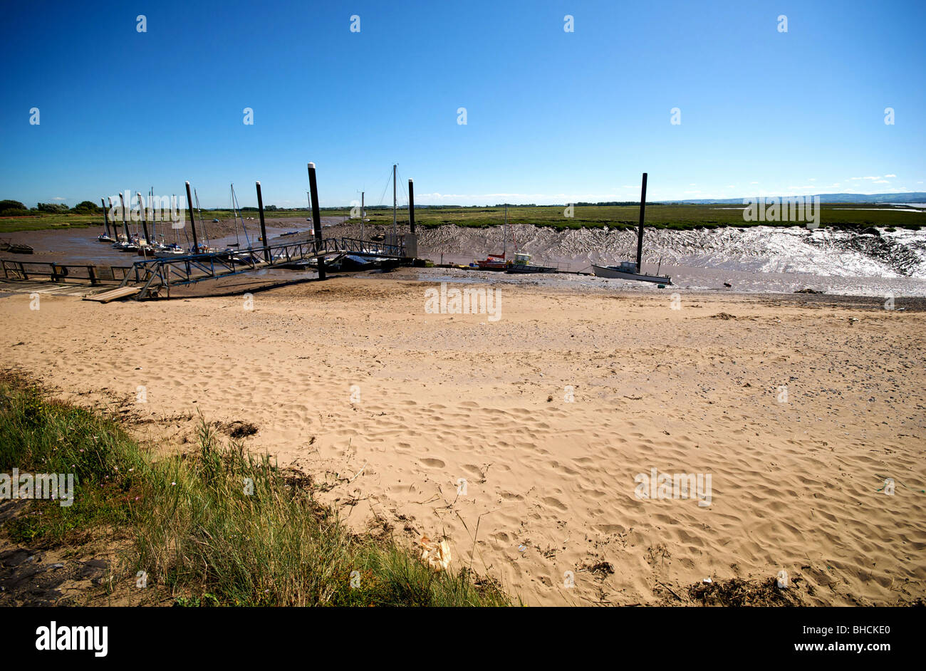 Burnham-on-Sea Somerset UK River Estuary Marina Stock Photo - Alamy