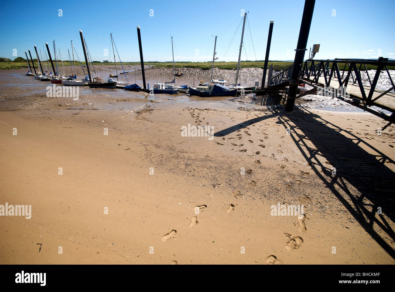Burnham-on-Sea Somerset UK River Estuary Marina Stock Photo - Alamy