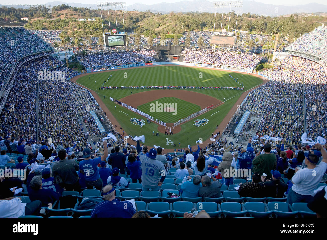 Opening ceremony of National League Championship Series (NLCS), Dodger ...