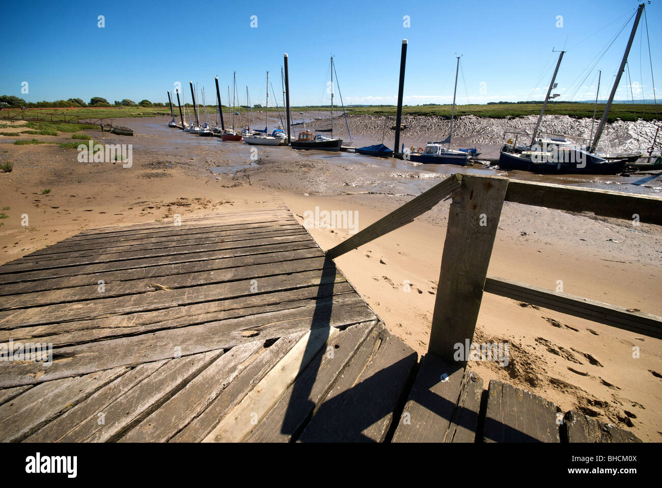 Burnham-on-Sea Somerset UK River Estuary Marina Stock Photo - Alamy