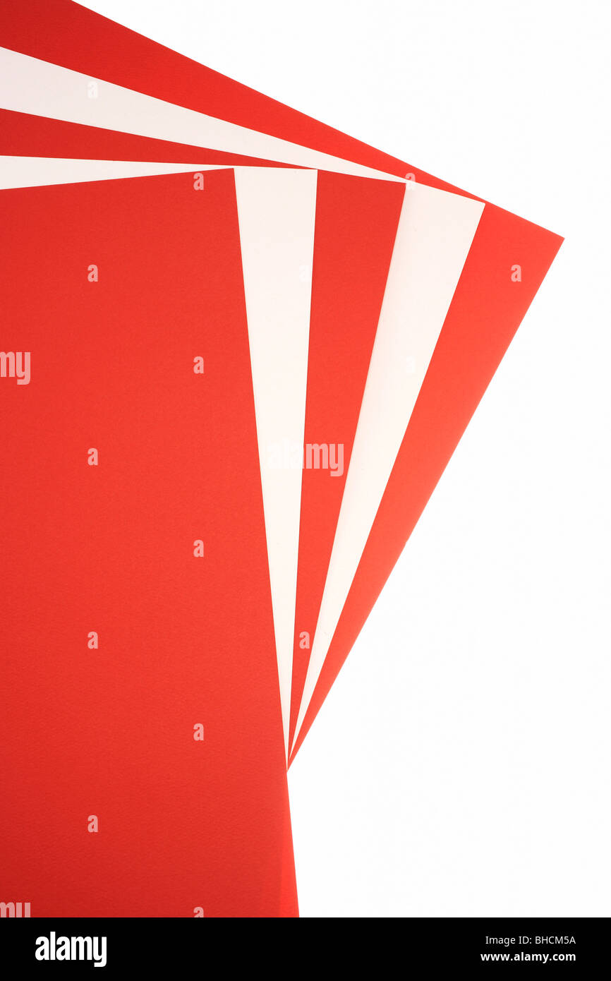 Red and white papers Stock Photo - Alamy