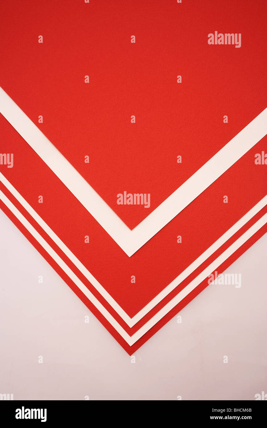 Red and white papers Stock Photo - Alamy