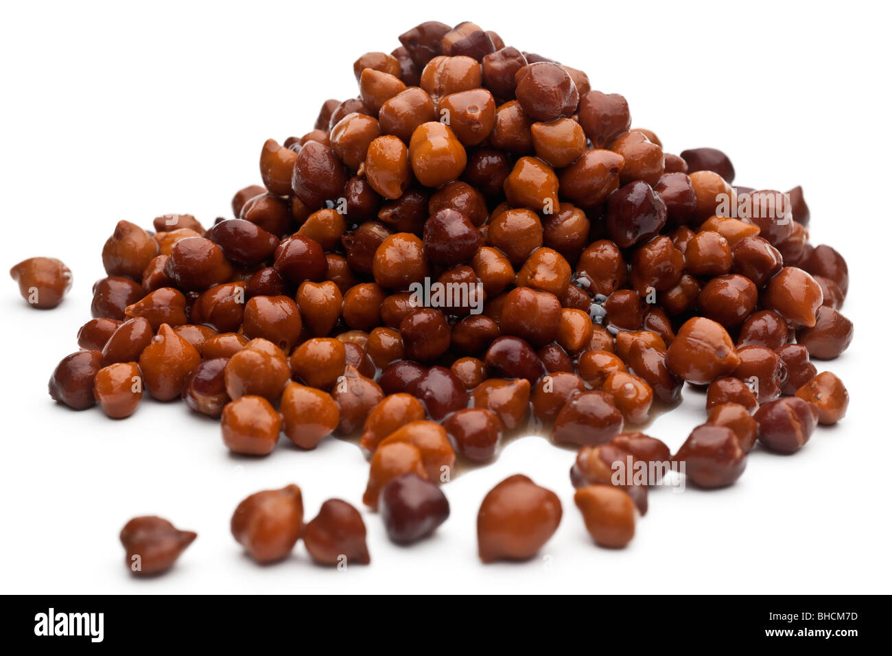 Pile of cooked Kala Chana beans Stock Photo - Alamy