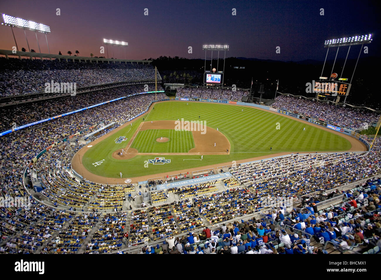 Grandstands overlooking home plate at National League Championship ...