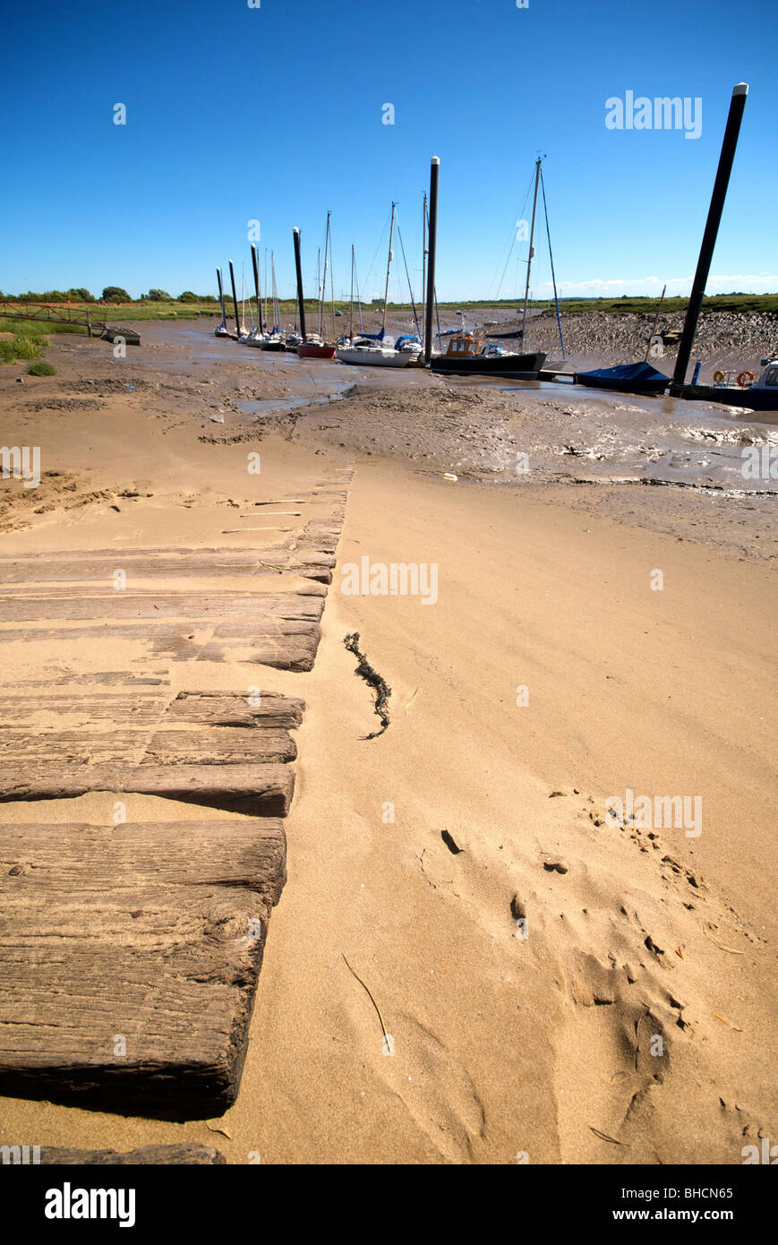 Burnham-on-Sea Somerset UK River Estuary Marina Stock Photo - Alamy