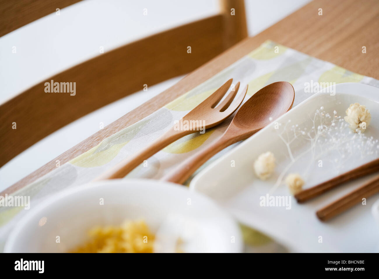 Food on dining table Stock Photo - Alamy
