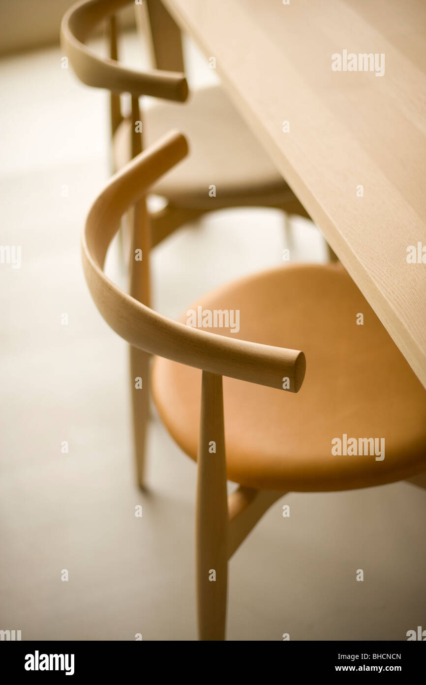 Chair and dining table Stock Photo - Alamy