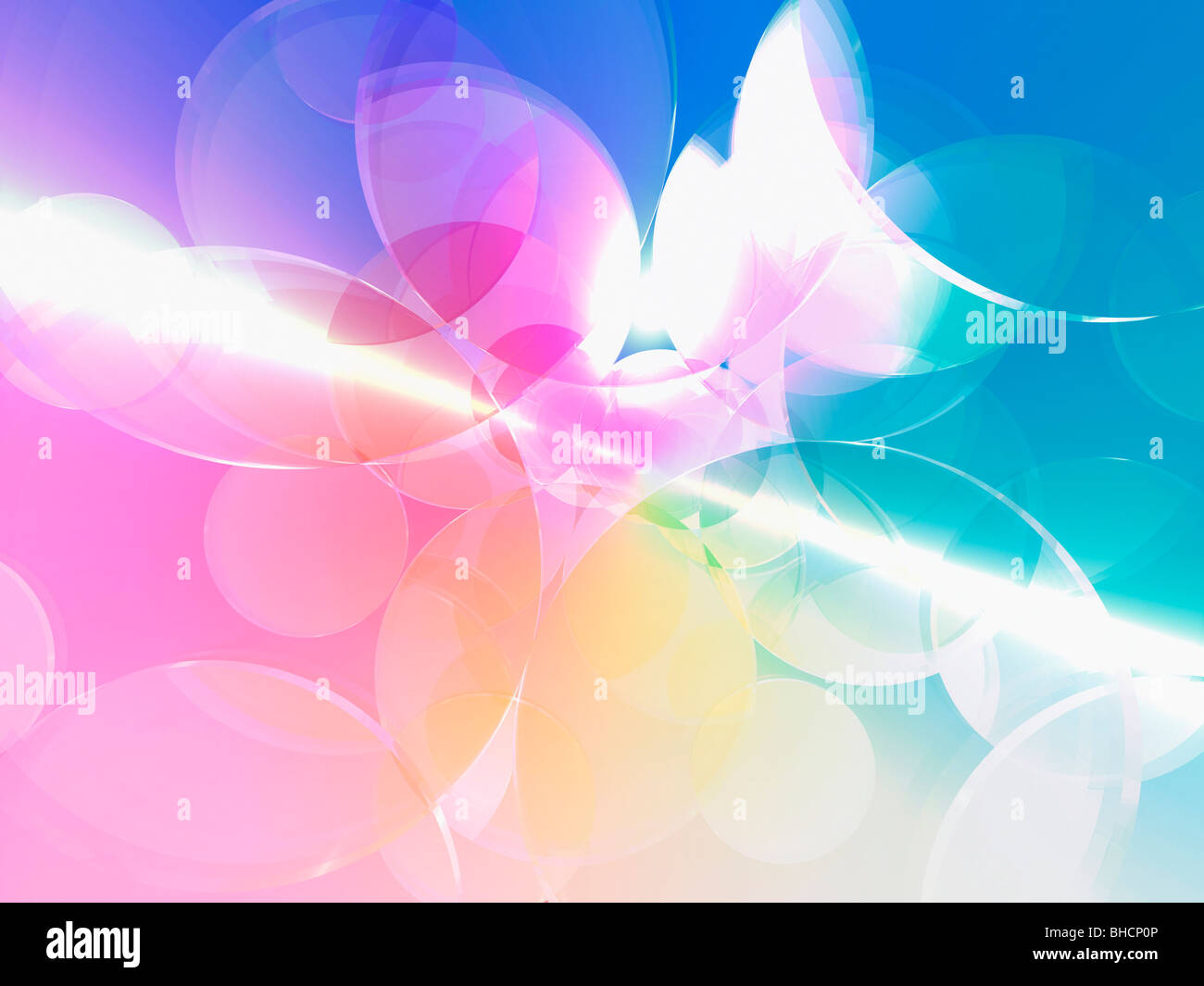 Colorful circles full frame computer graphic Stock Photo - Alamy