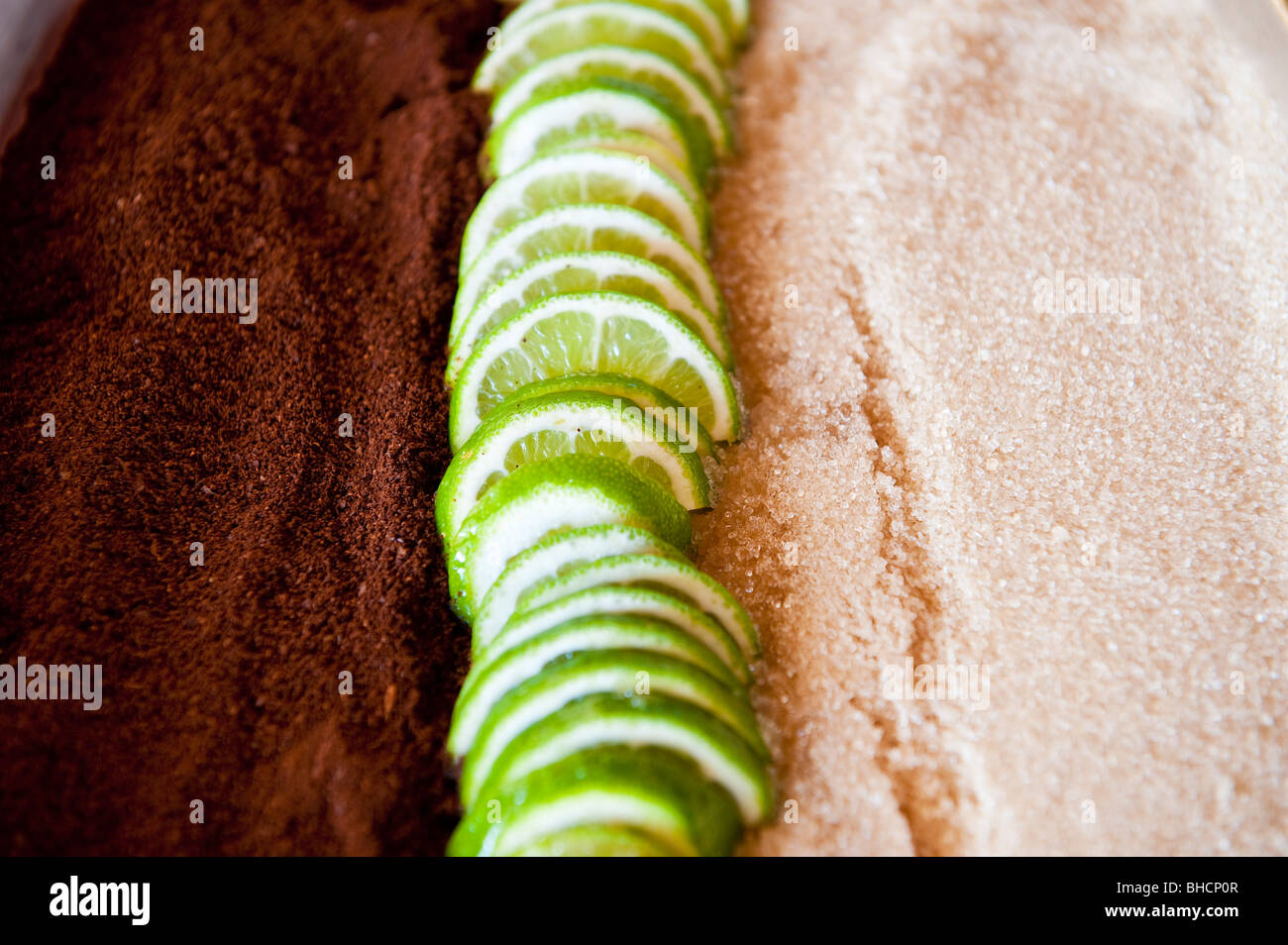 Lime and sugar Stock Photo - Alamy