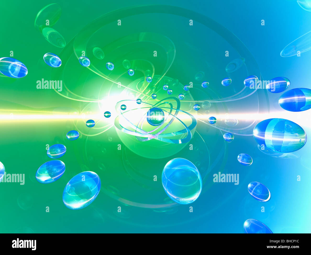 Abstract spheres colored background computer graphic Stock Photo - Alamy