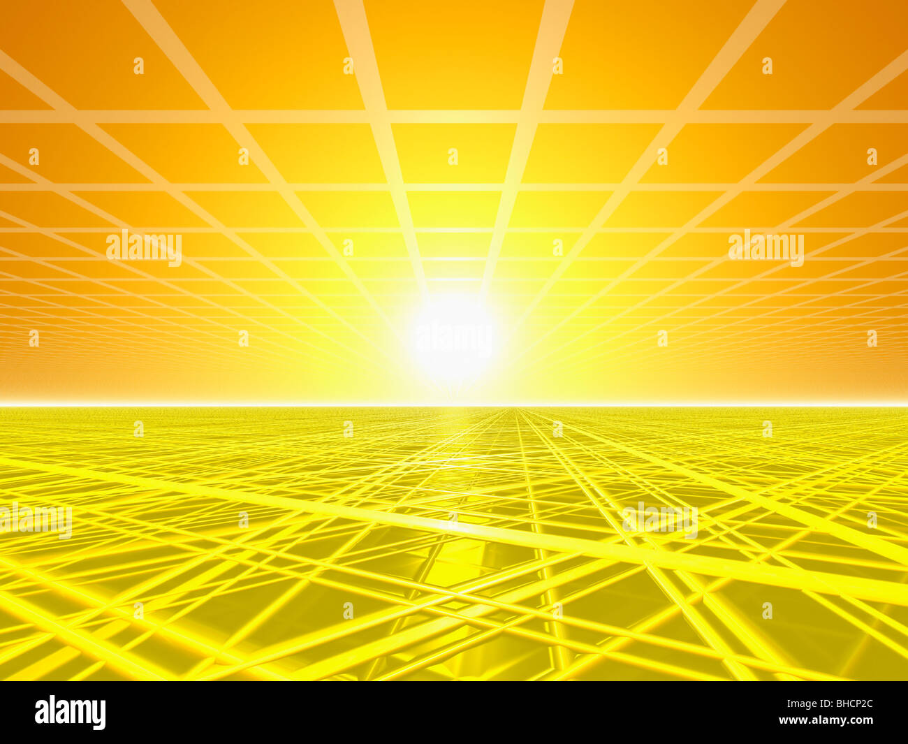 Light beam on grid background computer graphic Stock Photo - Alamy