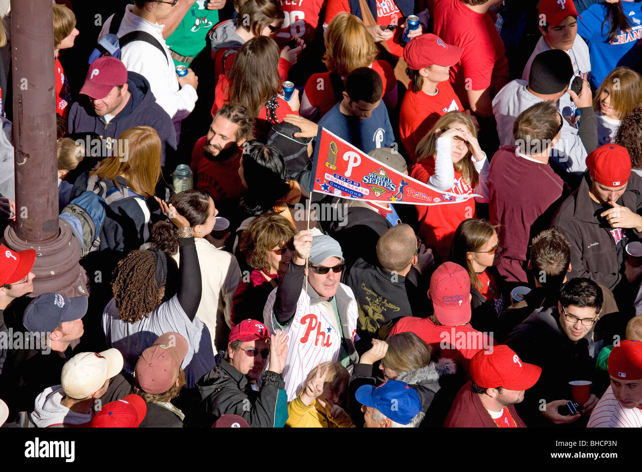 Philadelphia Phillies fans celebrating Phillies World Series victory ... Philadelphia Phillies fans celebrating Phillies World Series victory ...