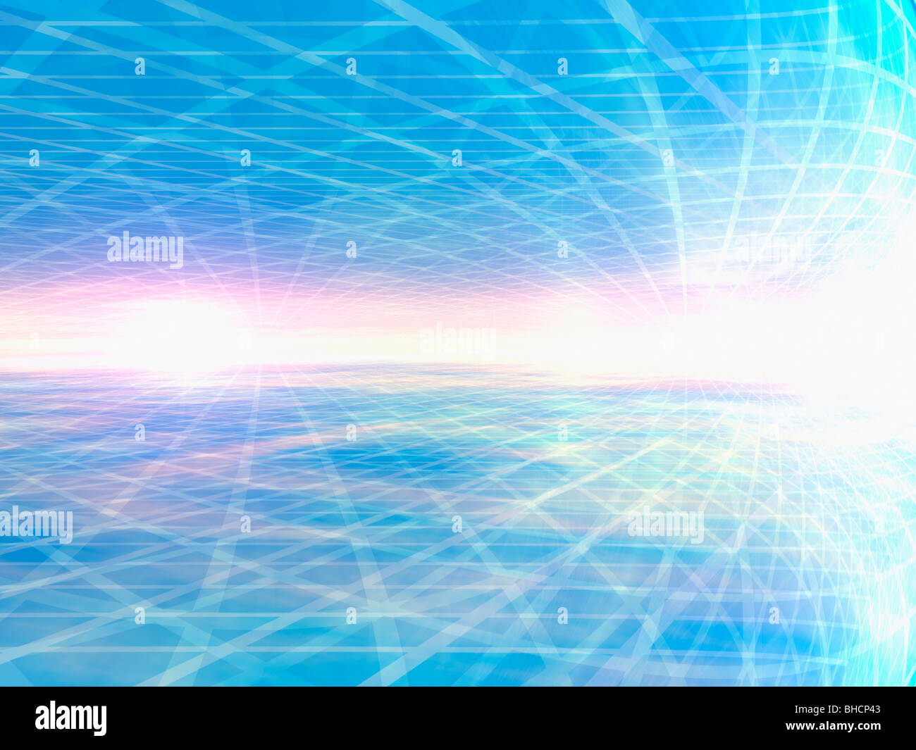 Light beam on grid background computer graphic Stock Photo - Alamy
