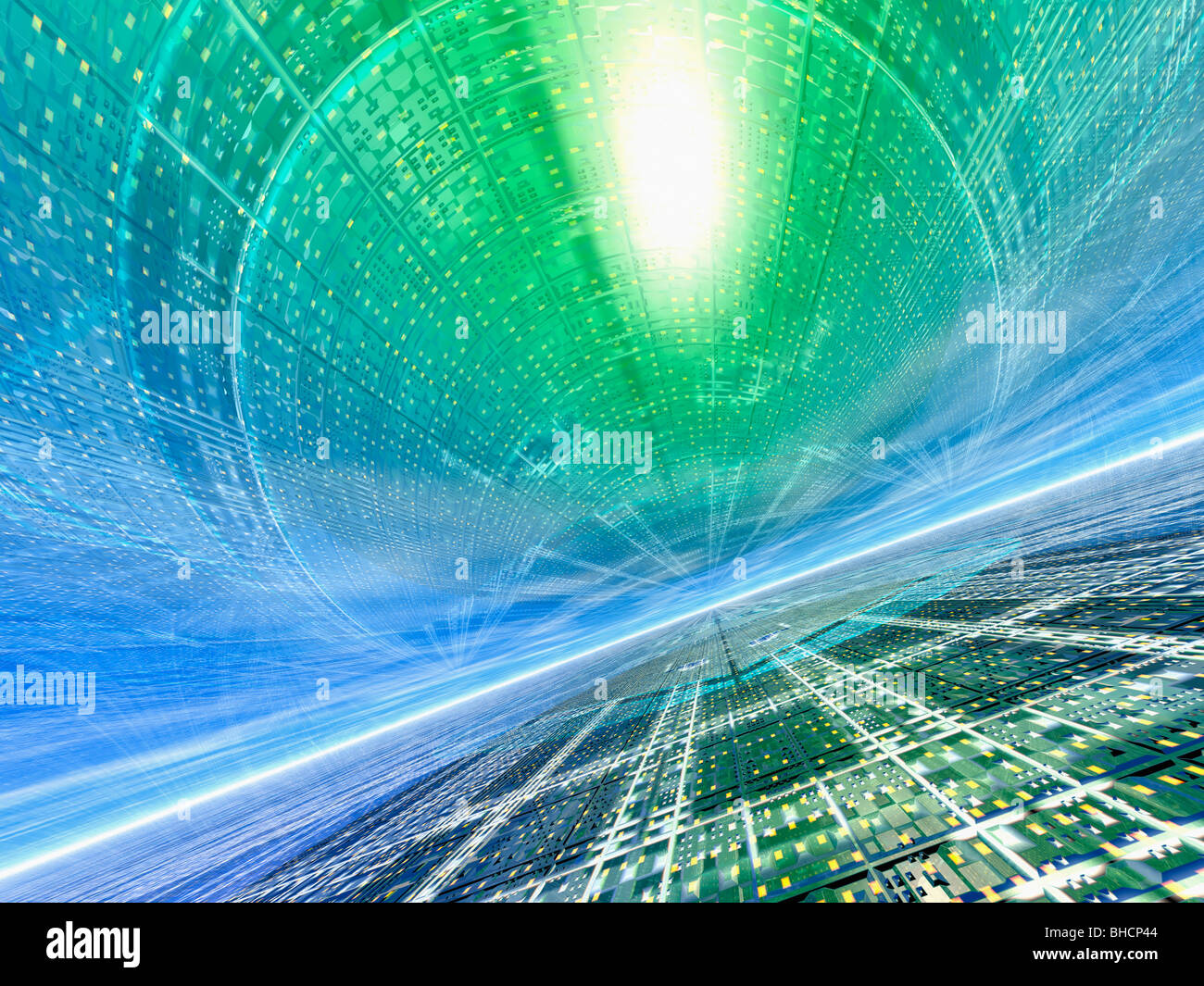 Abstract light beam computer graphic Stock Photo - Alamy