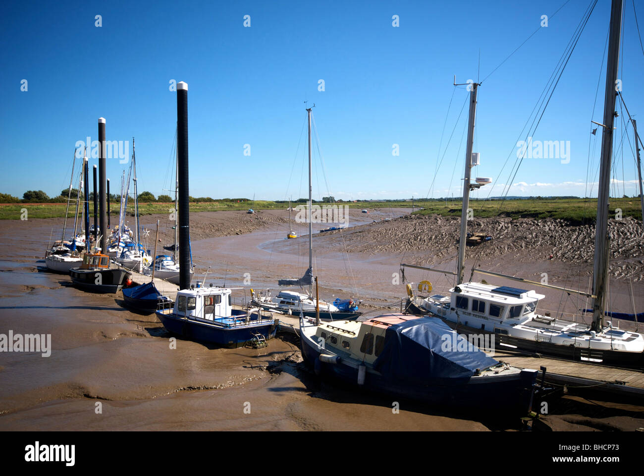 Burnham-on-Sea Somerset UK River Estuary Marina Stock Photo - Alamy