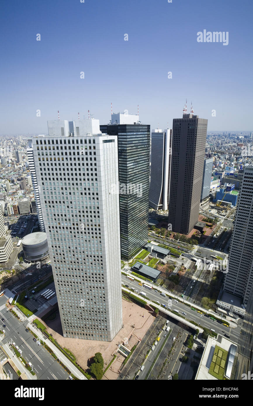 Office buildings Shinjuku Tokyo prefecture Japan Stock Photo - Alamy