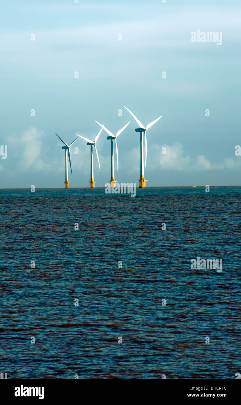Offshore wind farm,North sea,Norfolk coast,East Anglia,UK Stock Photo ...