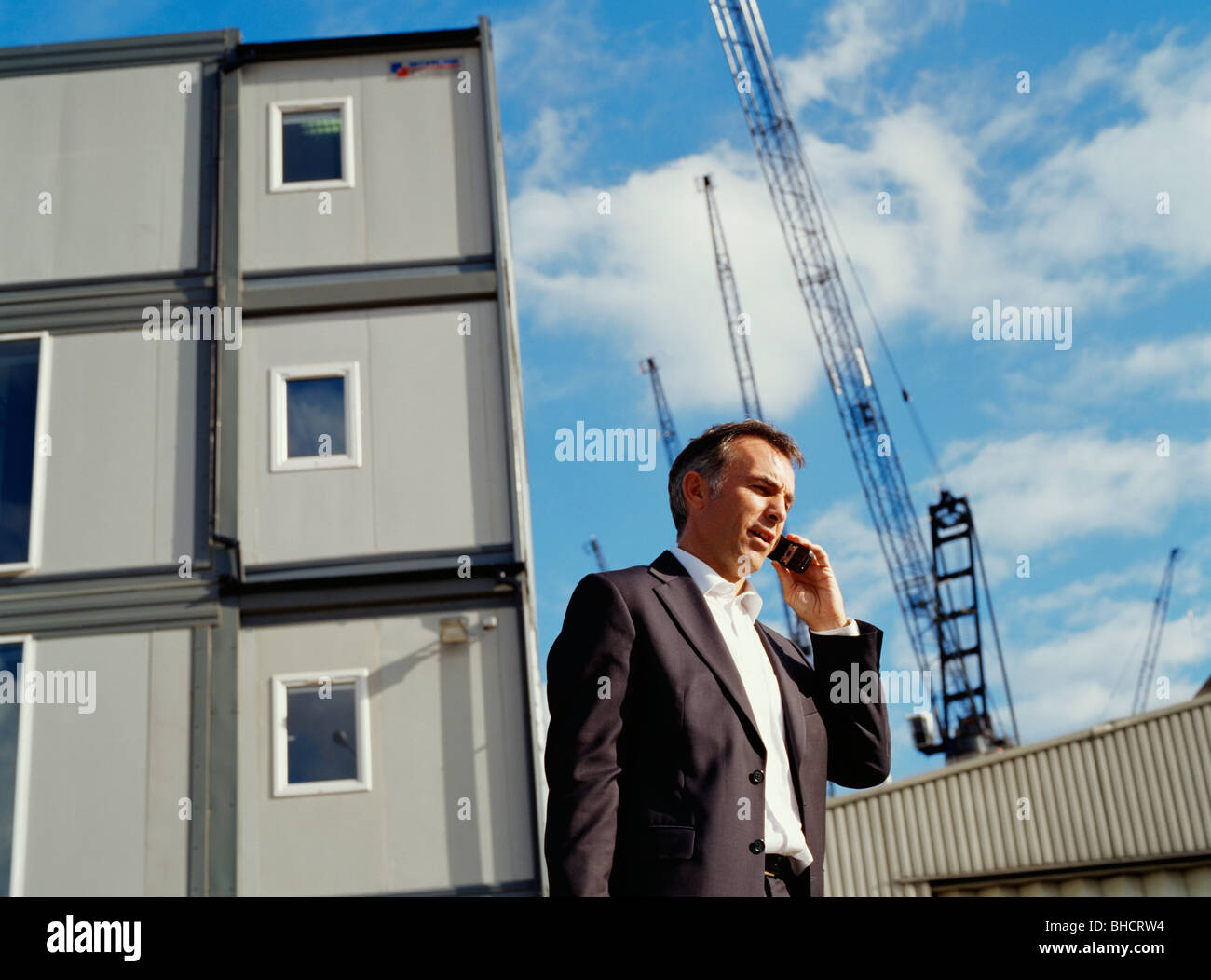 A portrait of a building site manager Stock Photo - Alamy