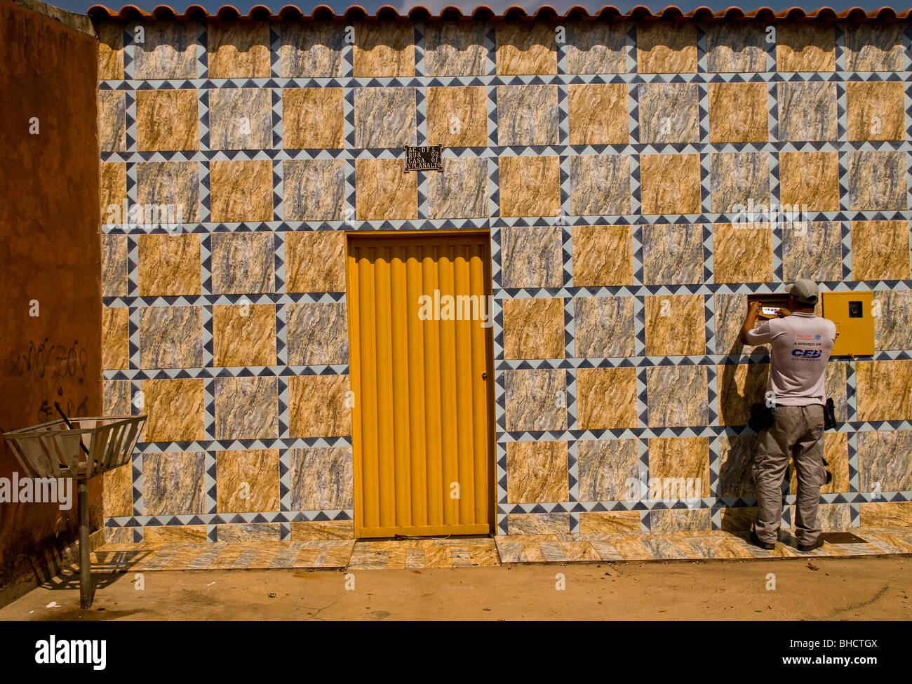 Colorful houses in Brazil Stock Photo - Alamy