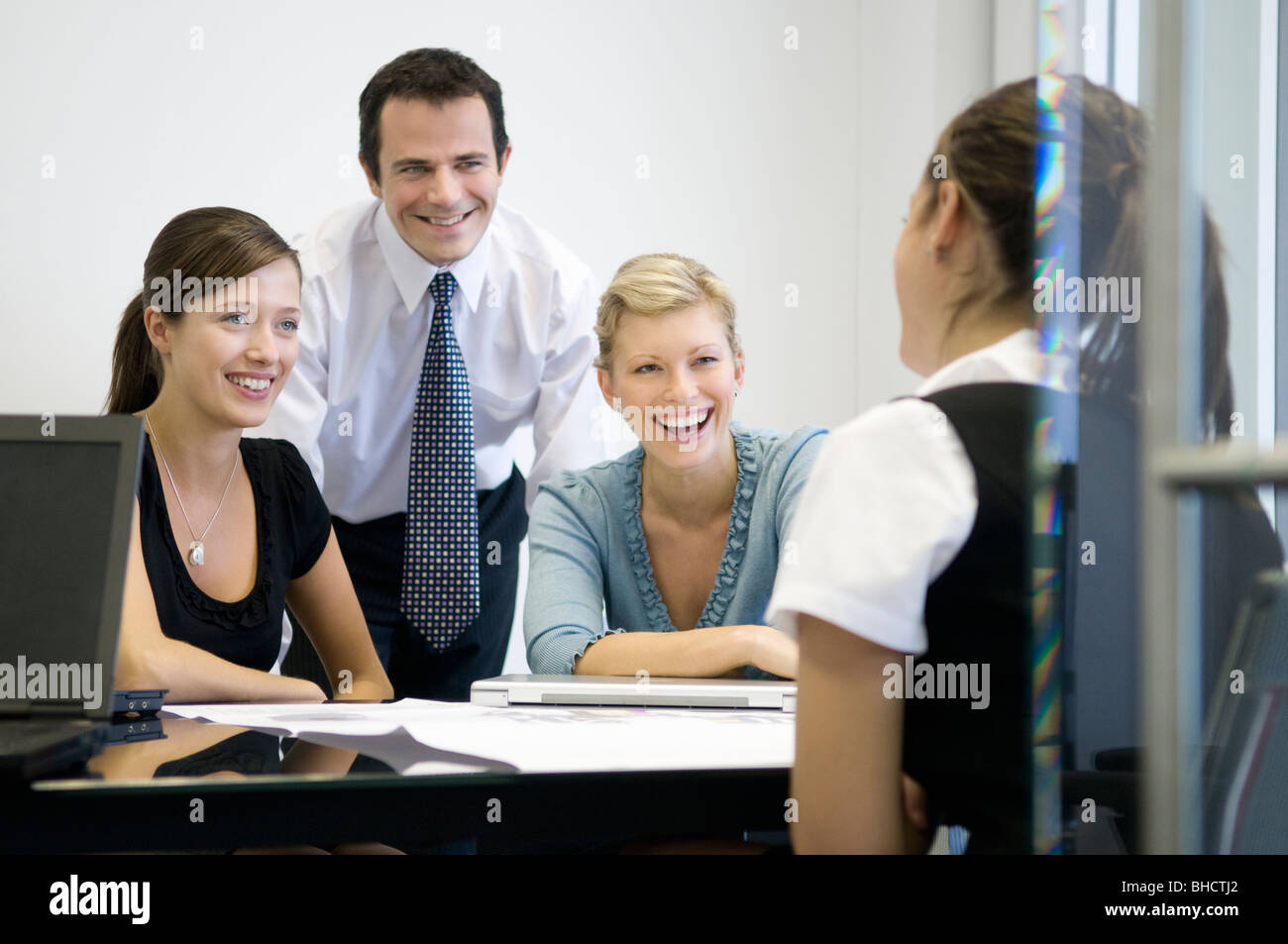 A business meeting Stock Photo - Alamy