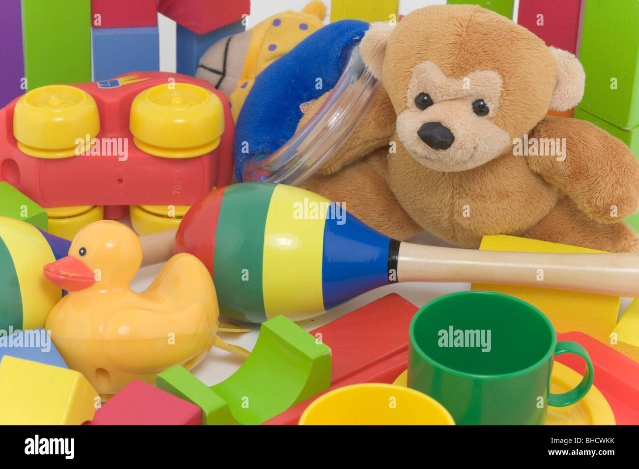 Pile of toys still life hi-res stock photography and images - Alamy