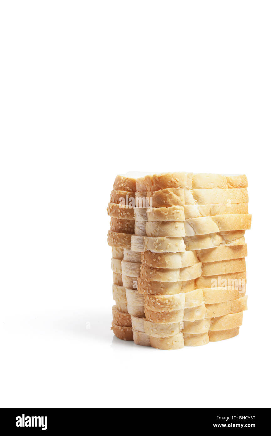 Stack of Sliced Bread Stock Photo - Alamy