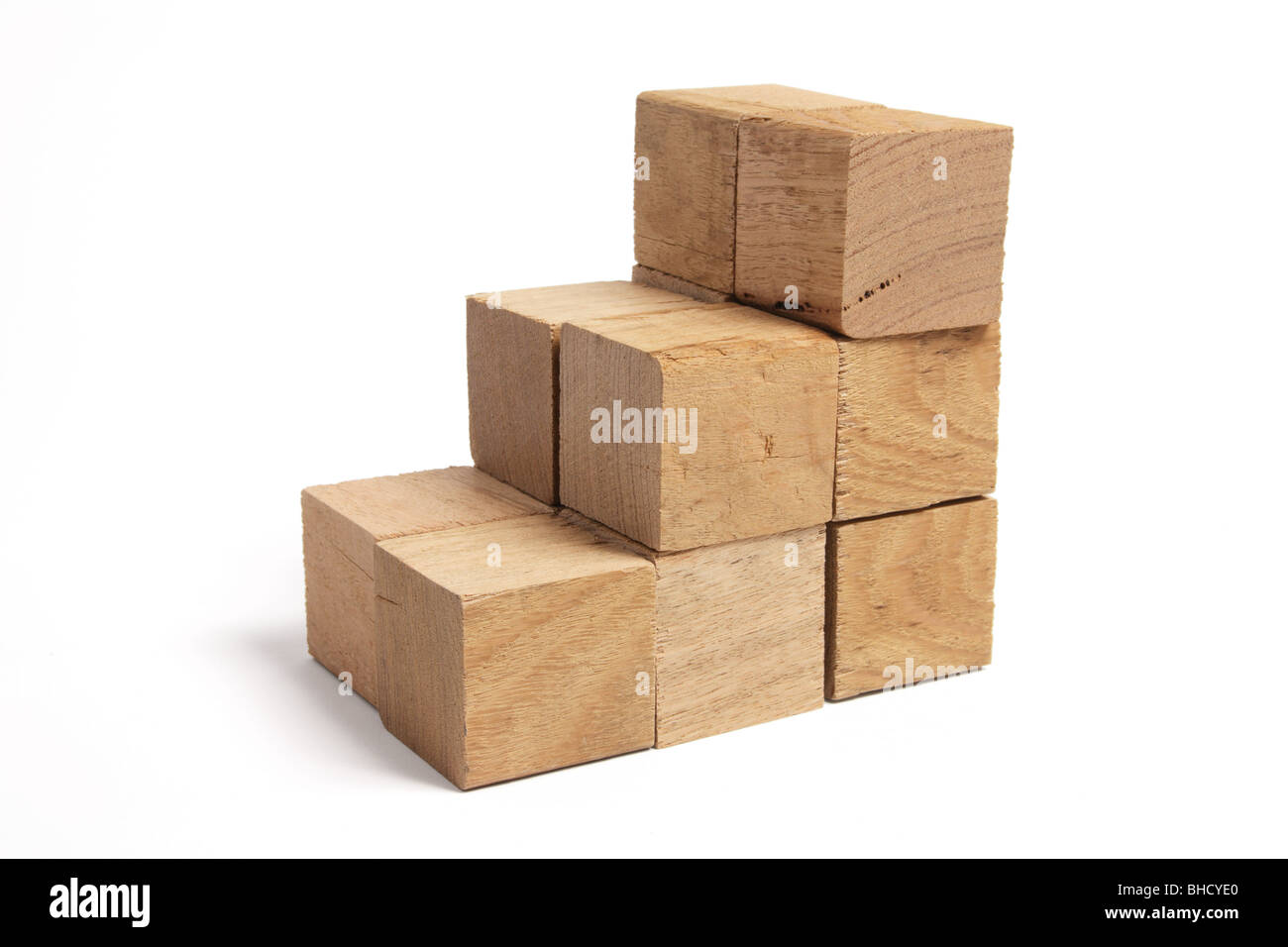 Stacks of Wooden Blocks Stock Photo - Alamy