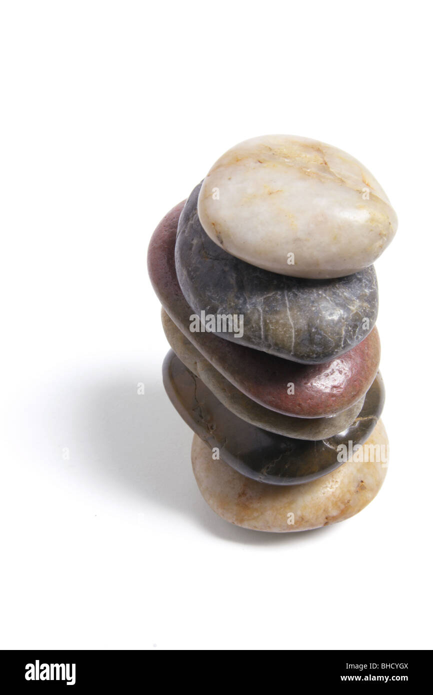 Stack of Pebbles Stock Photo - Alamy