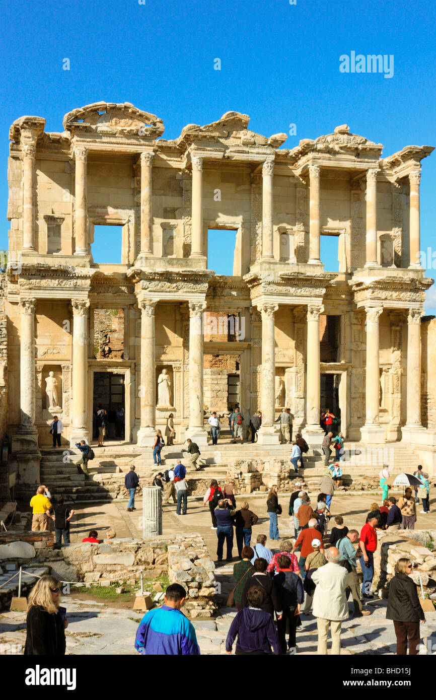 The Celsus Library in Ephesus Stock Photo - Alamy
