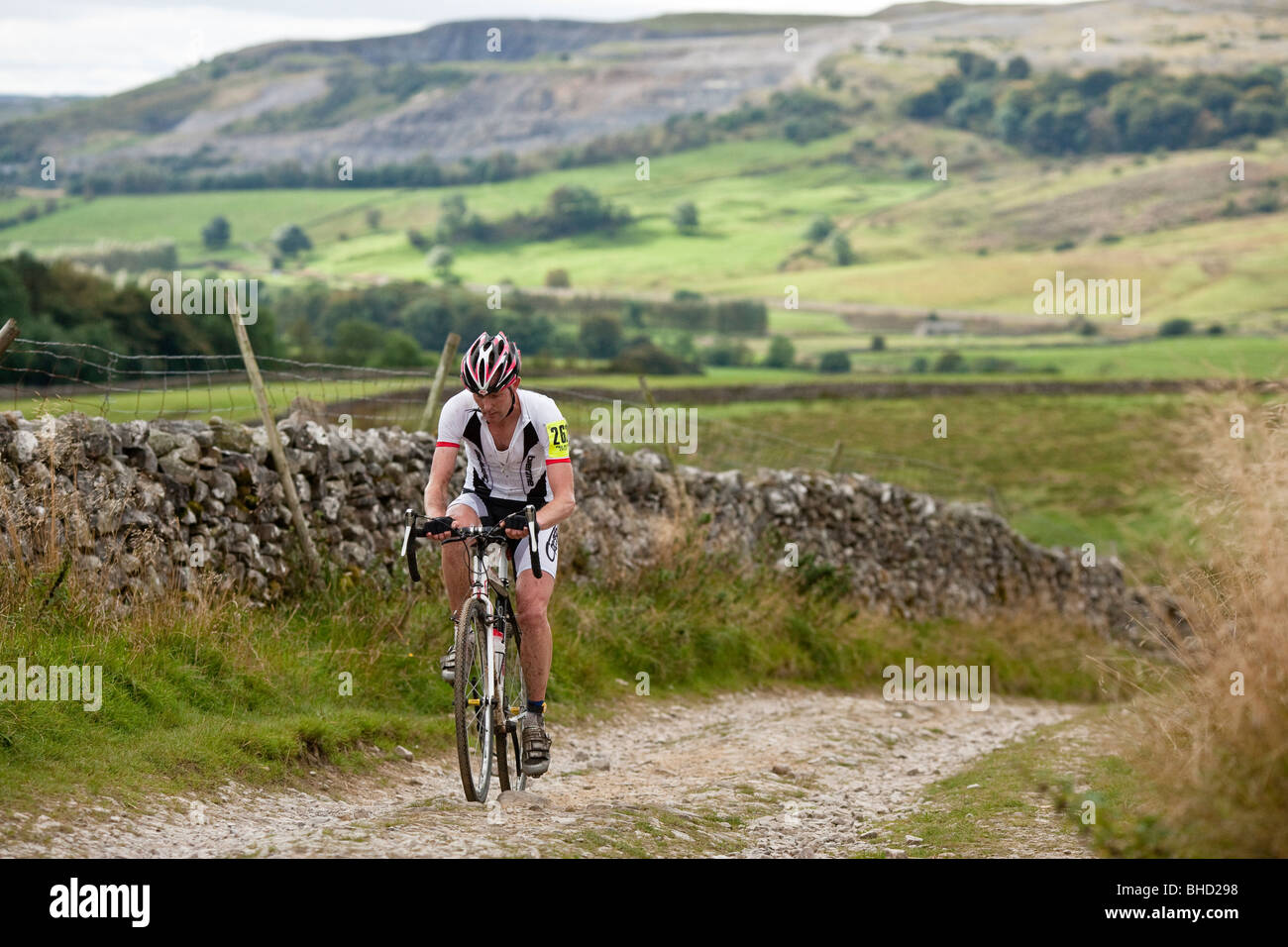 Cyclist uphill hi-res stock photography and images - Alamy