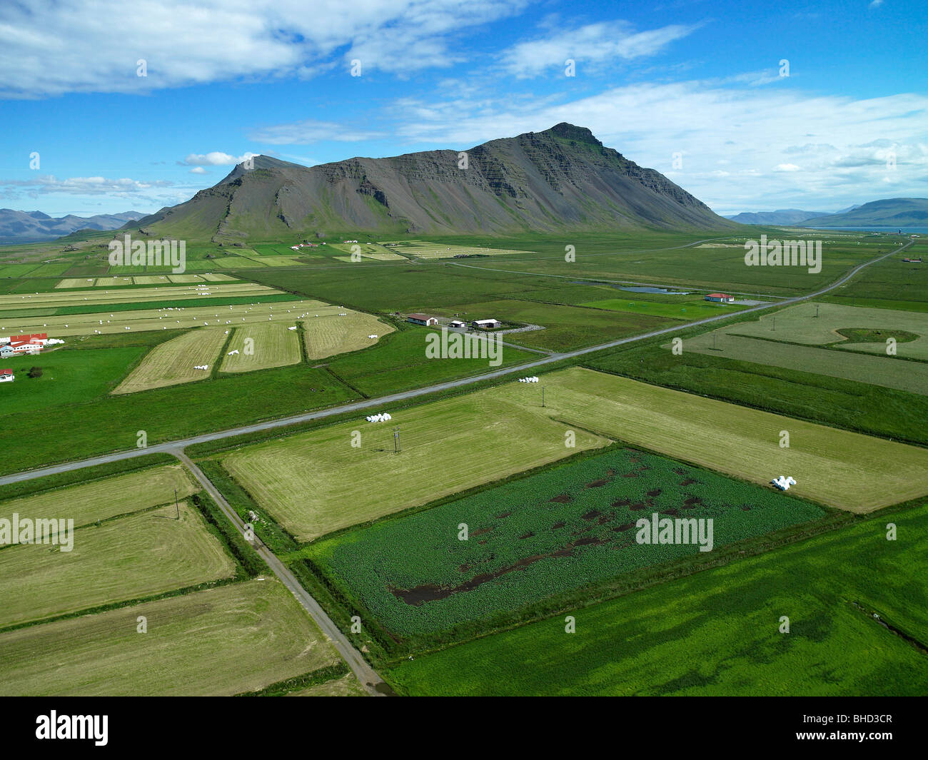 Farming, Mt. Akrafjall, Akranes, Iceland Stock Photo - Alamy