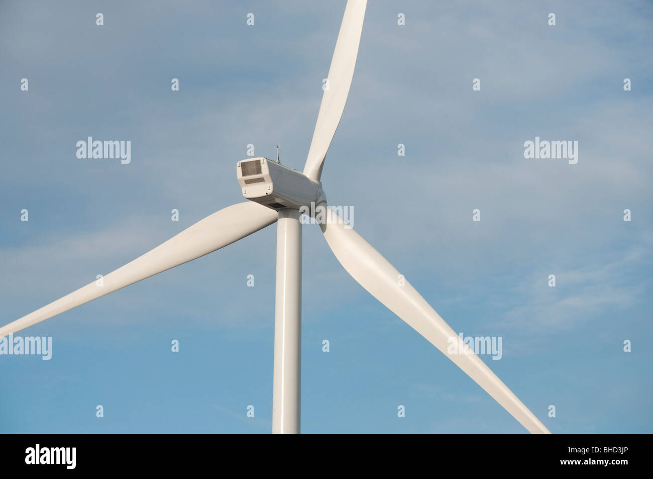 wind turbine from wind farm, generating energy efficient electricity ...