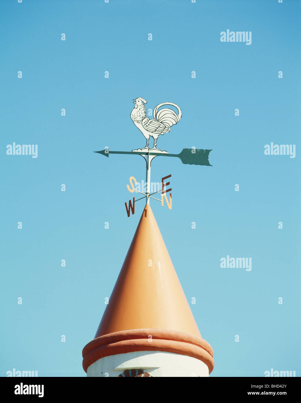 Weather vane on building Stock Photo - Alamy