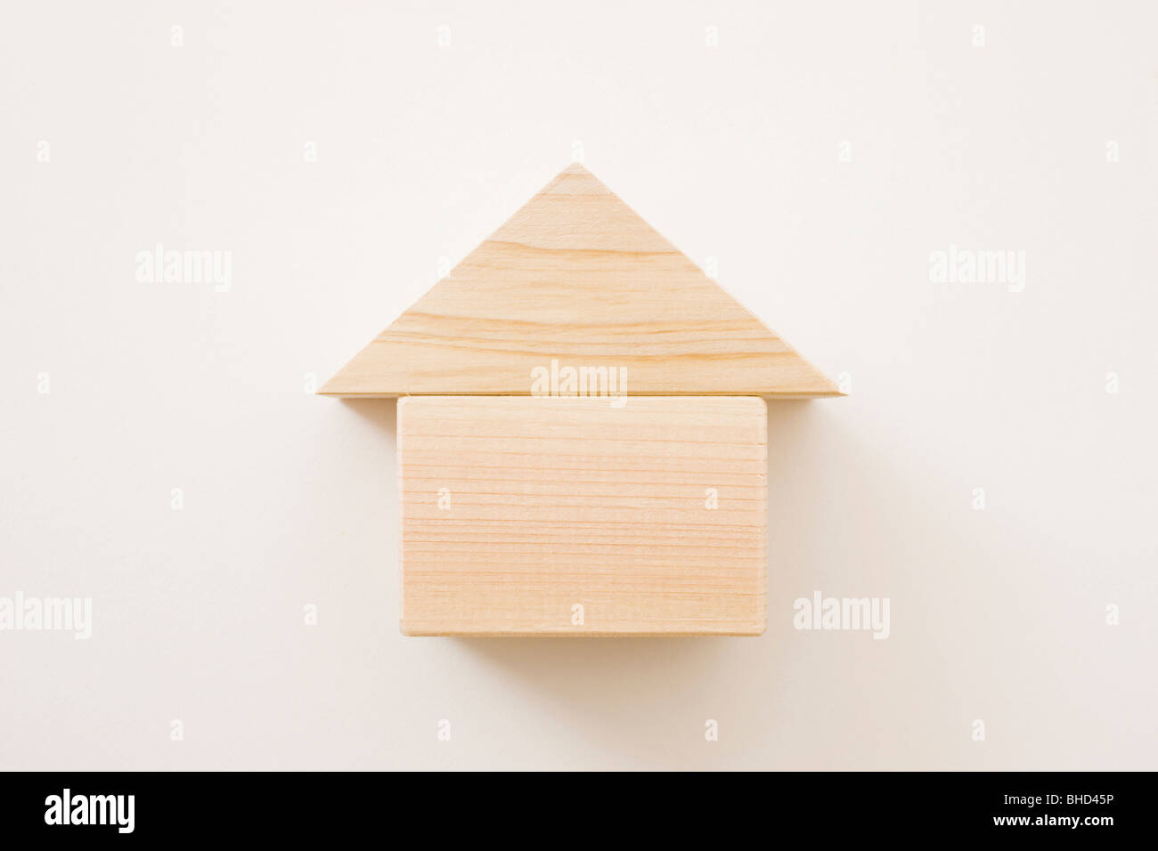 Wooden block house Stock Photo - Alamy