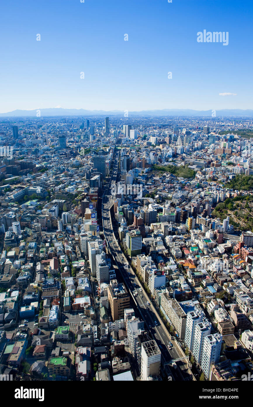 View of Metropolitan Expressway. Tokyo Prefecture, Japan Stock Photo ...