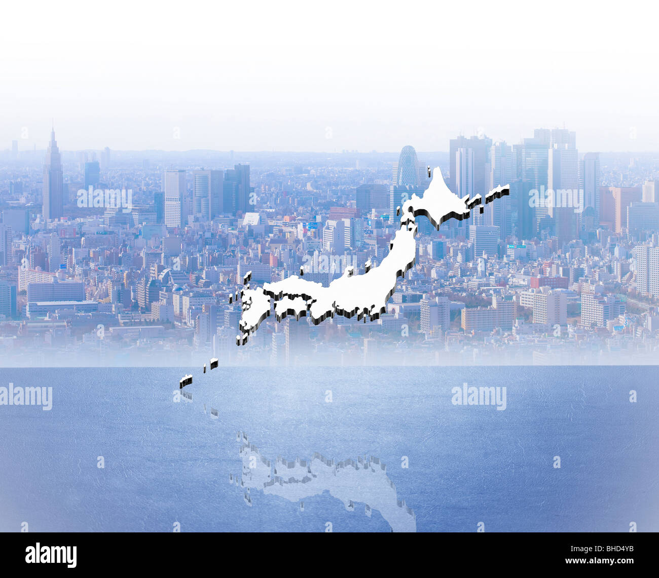 Japan map cities hi-res stock photography and images - Alamy