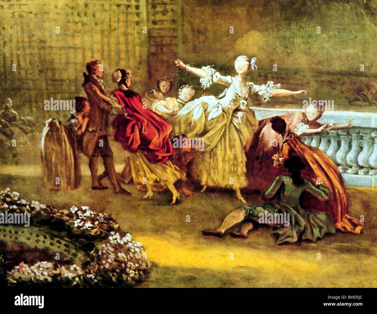 Playing blind mans bluff hi-res stock photography and images - Alamy