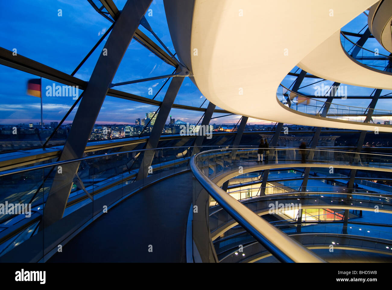 Reichstagskuppel, Reichstags dome from architect Sir Norman Foster at ...