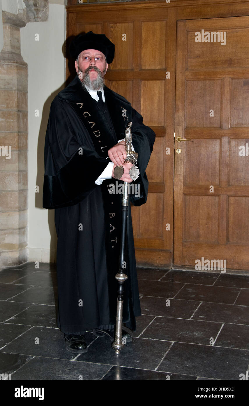Pedel Rapenburg Pieterswijk Old University Leiden Netherlands Stock ...