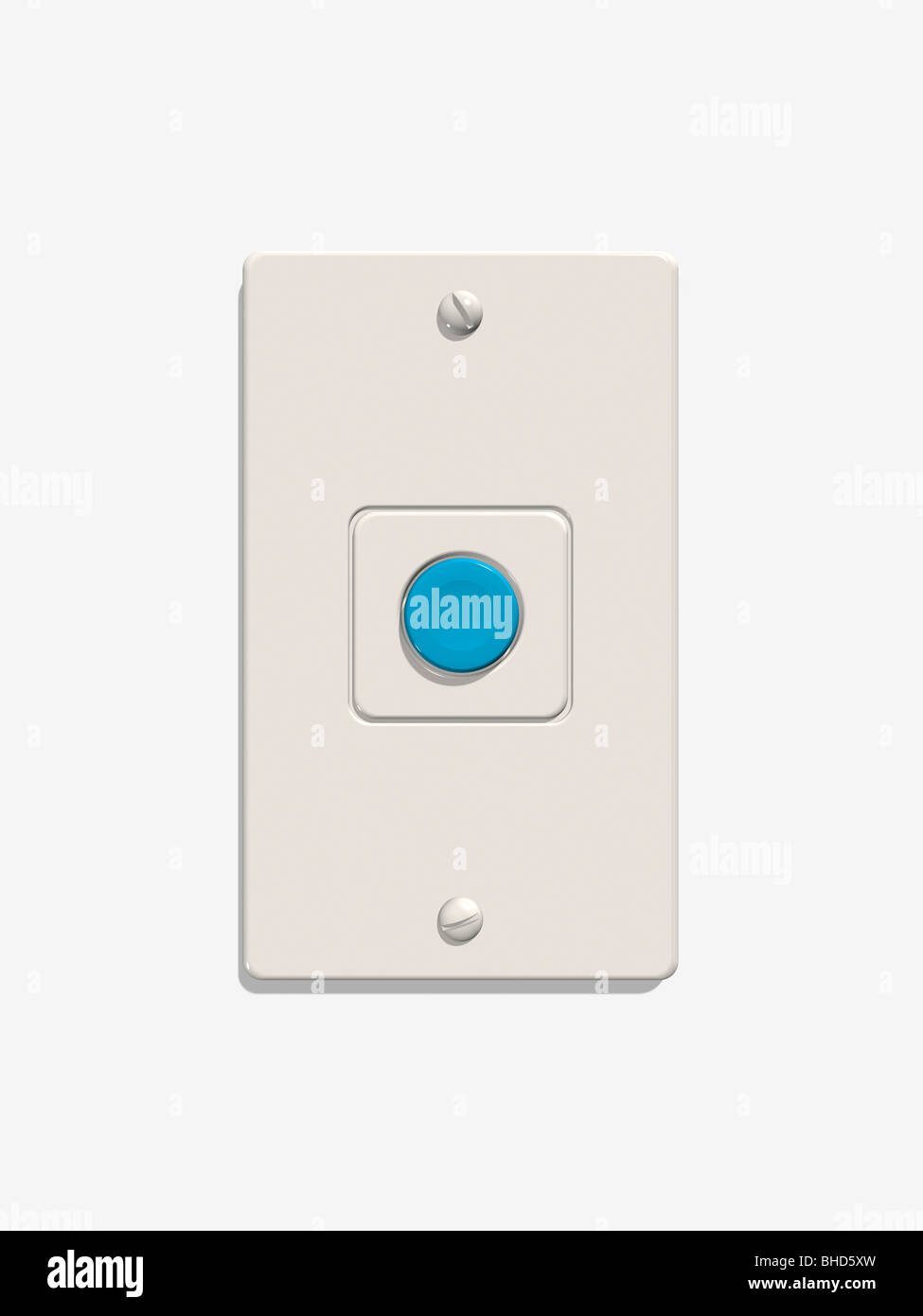 Button on wall Stock Photo - Alamy